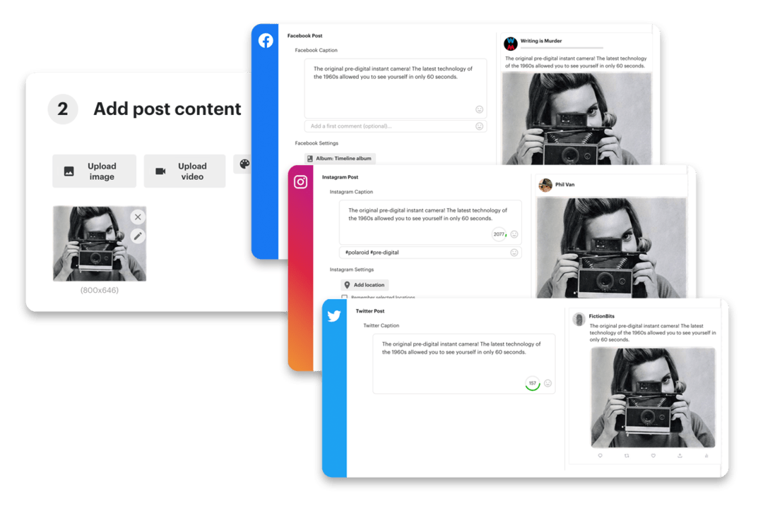 Create: Compose, customize and preview your posts